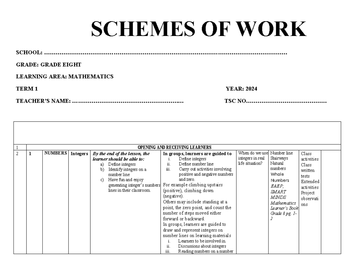 Grade-8-mathematics-schemes-of-work-term-1-smart-minds 1 - SCHEMES OF ...
