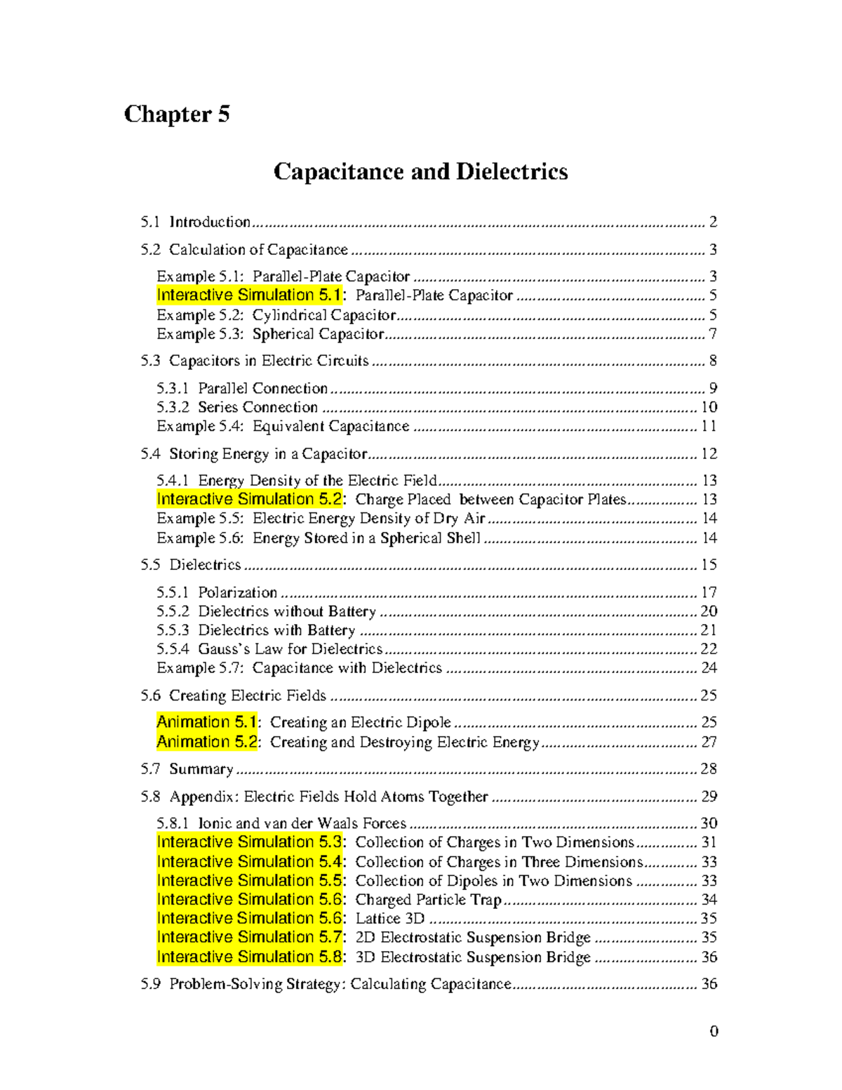 Chapter 5: Capacitance and Dielectrics (Physics 101) - Studocu