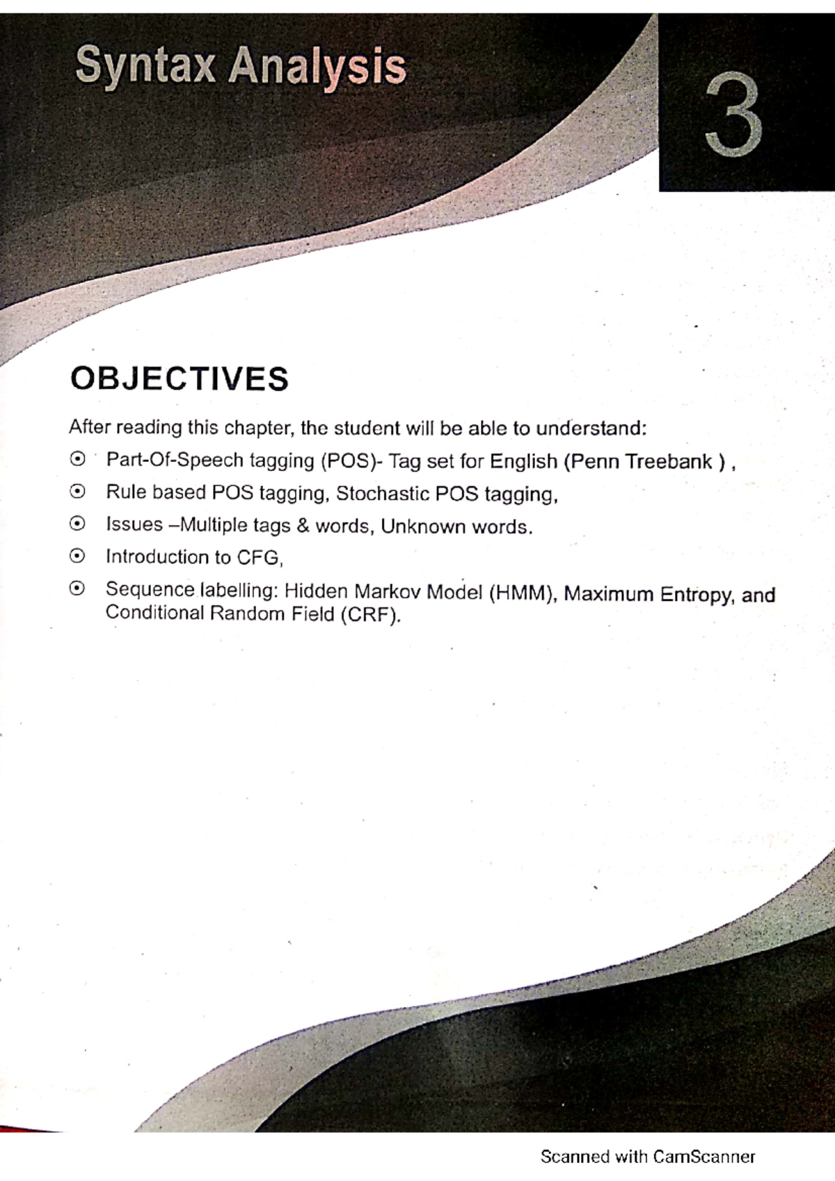 NLP 3 - Syntax Analysis and POS Tagging Techniques - Studocu