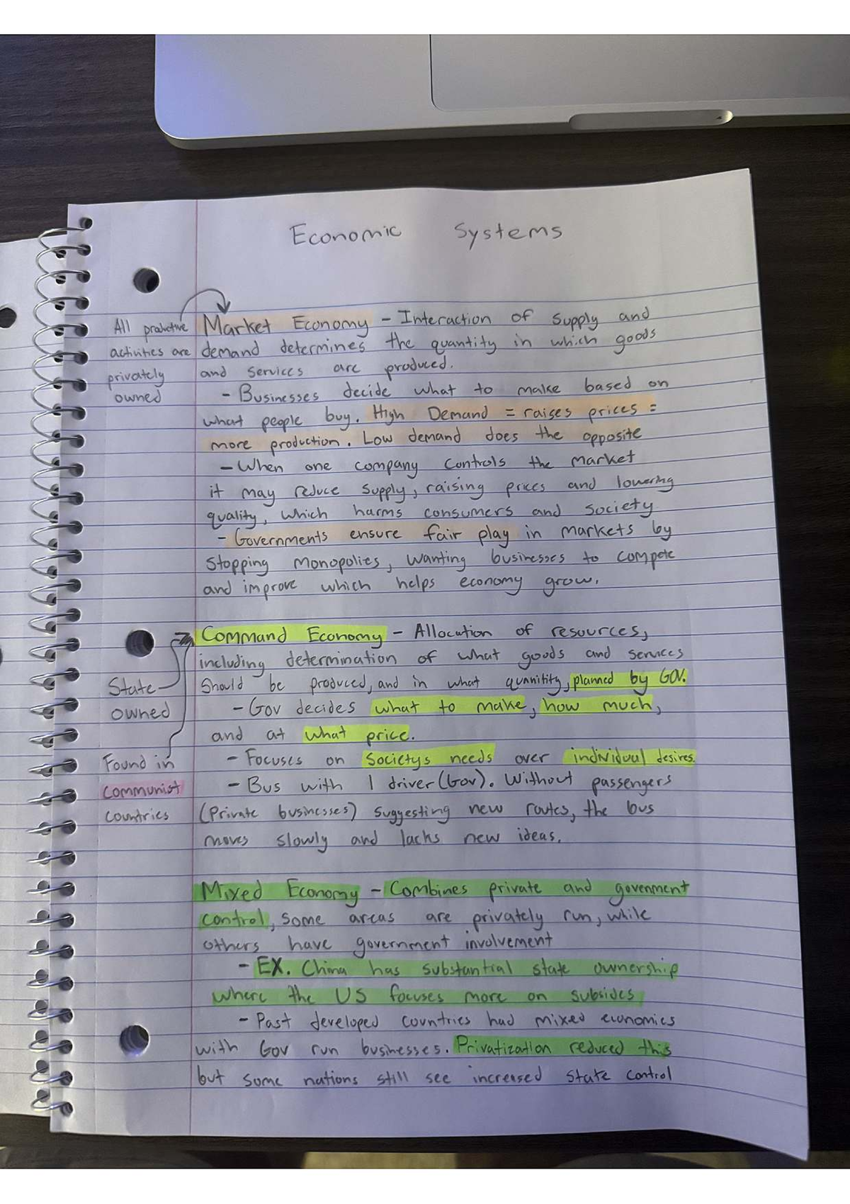 Economic Systems: Market, Command, and Mixed Economies Explained - Studocu