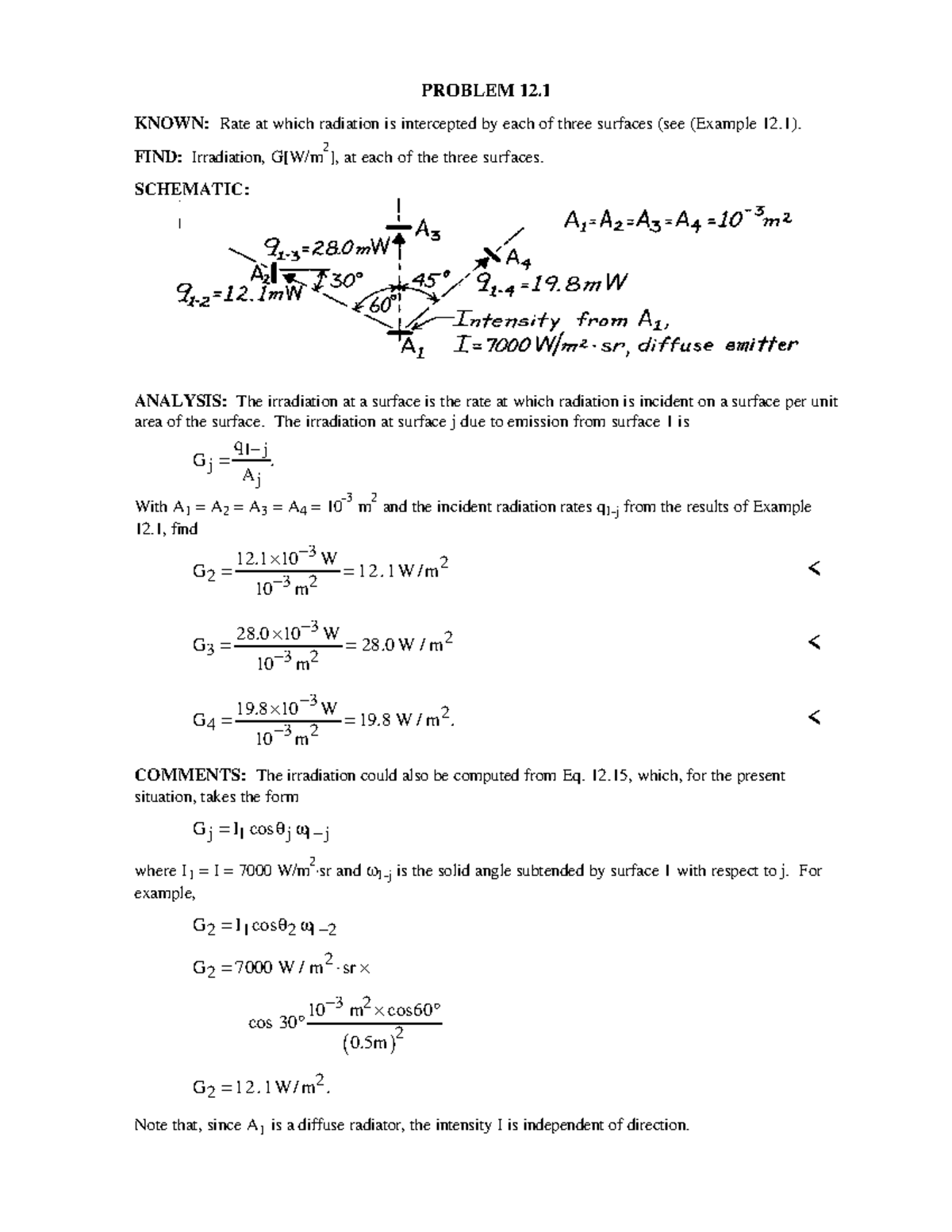 Chapter 12 - Solutions to Practice Problems on Irradiation and Emission ...