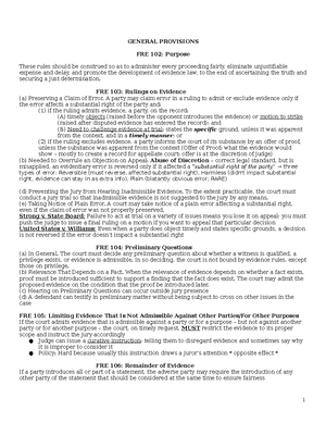 Evidence Flow Chart - IS THE (1) Prior Statement Judicial Notice 201 ...