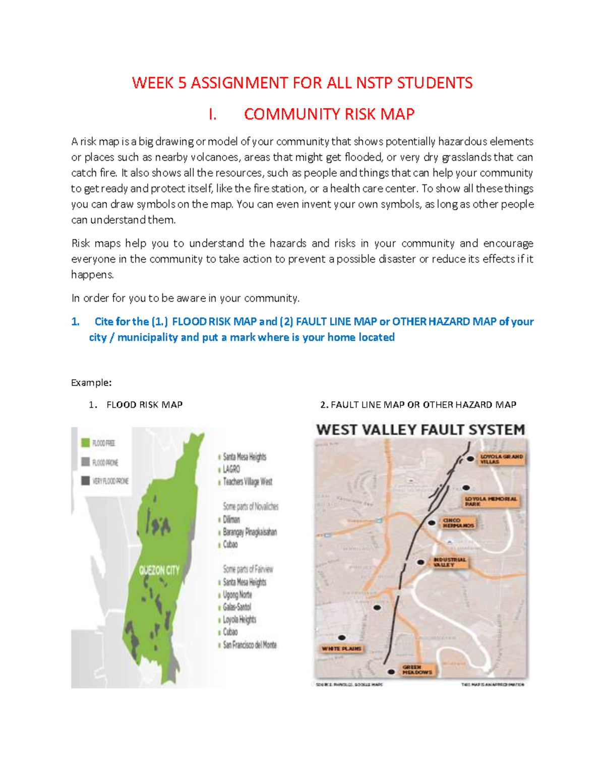 WEEK 5 Assignment FOR ALL NSTP Students - WEEK 5 ASSIGNMENT FOR ALL ...