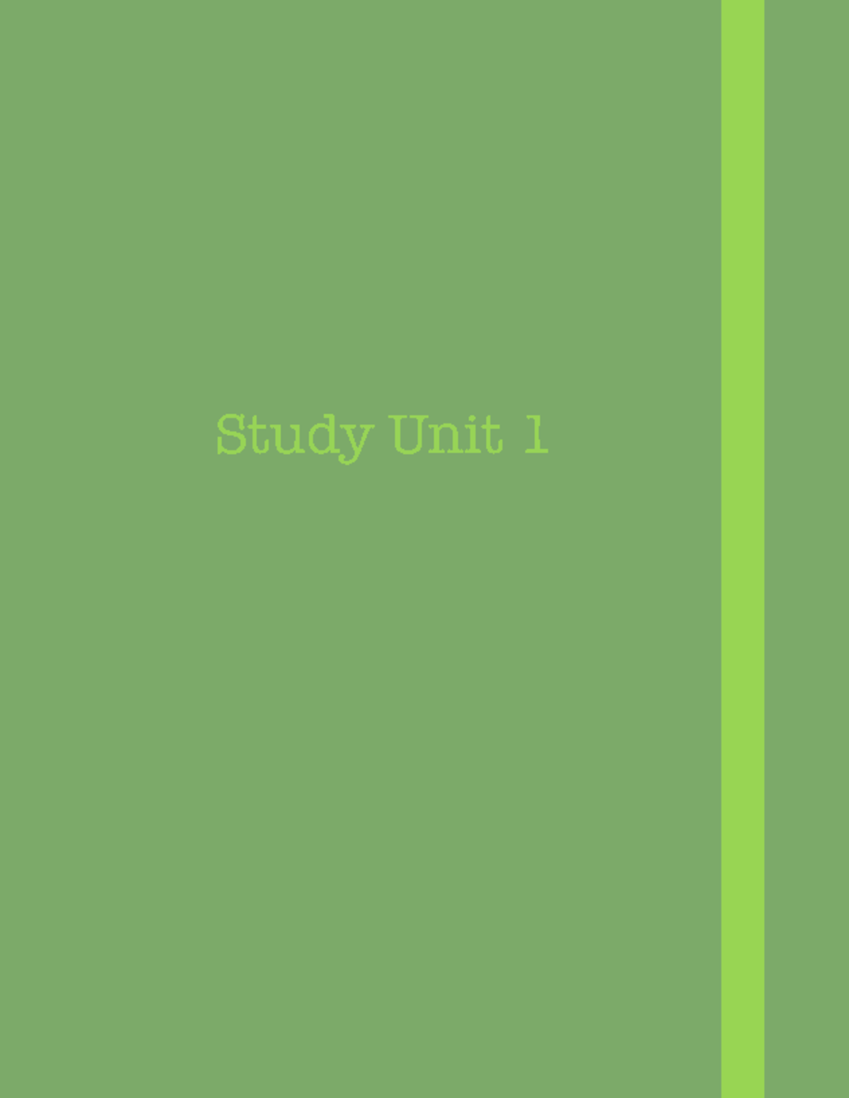 Genetics Introduction & Concepts Overview - A1.1 Study Unit - Studocu