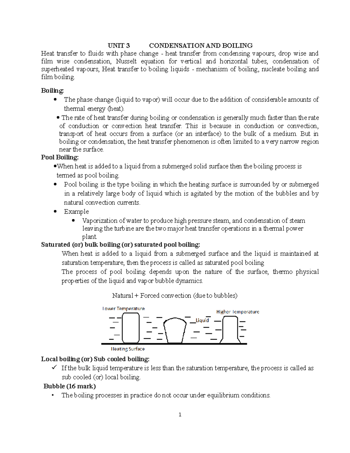 Heat Transfer Operations Unit 3: Condensation & Boiling Dynamics - Studocu