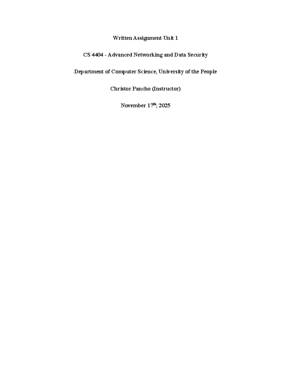 CS 4404 Written Assignment: Wireshark Capture Process - Studocu