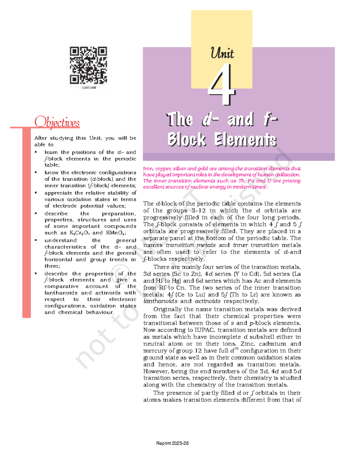 Lech104 - Summary of Unit 4: Transition and Inner Transition Elements - Studocu
