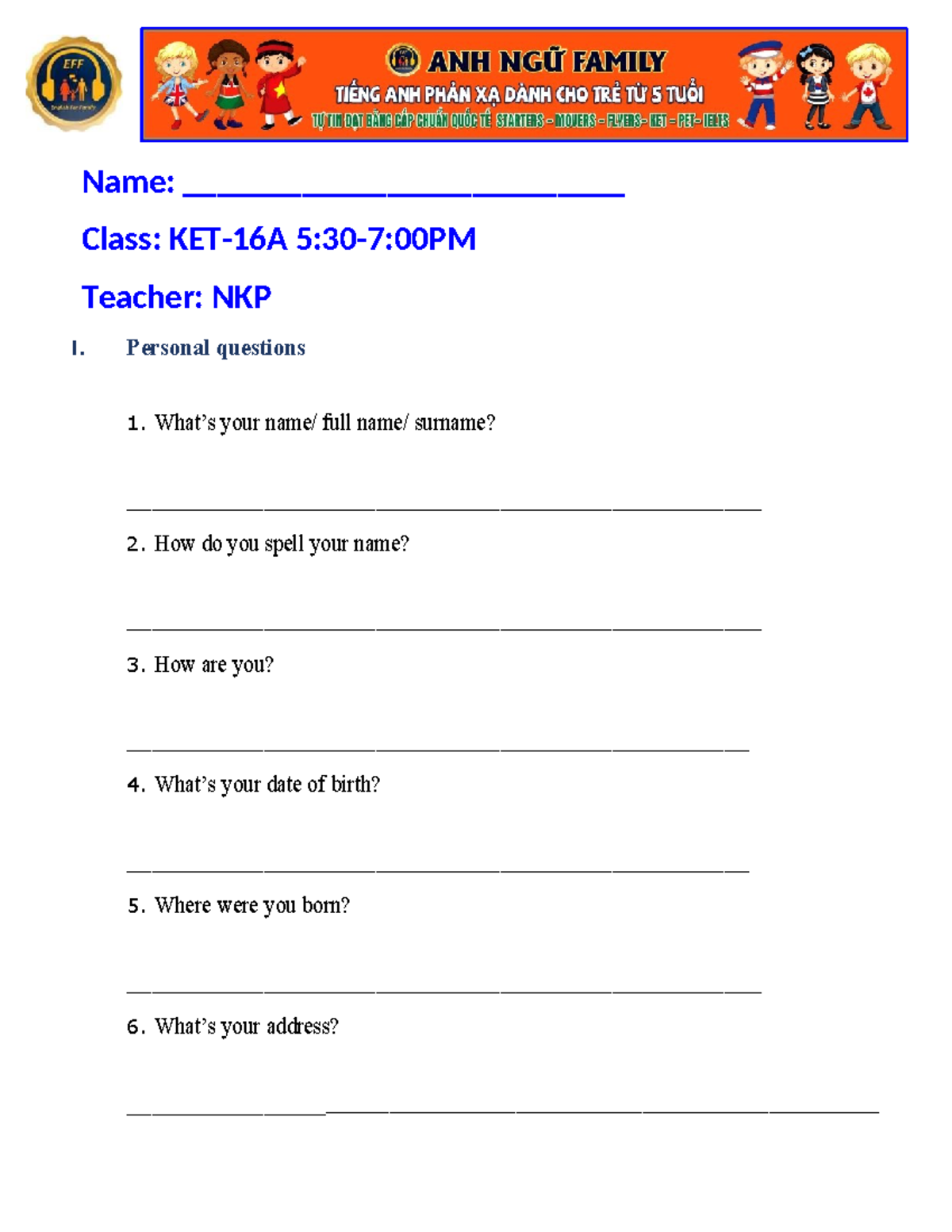 EX WR WH - Summary of Personal & Extended Questions for 日本語NOW! - Studocu