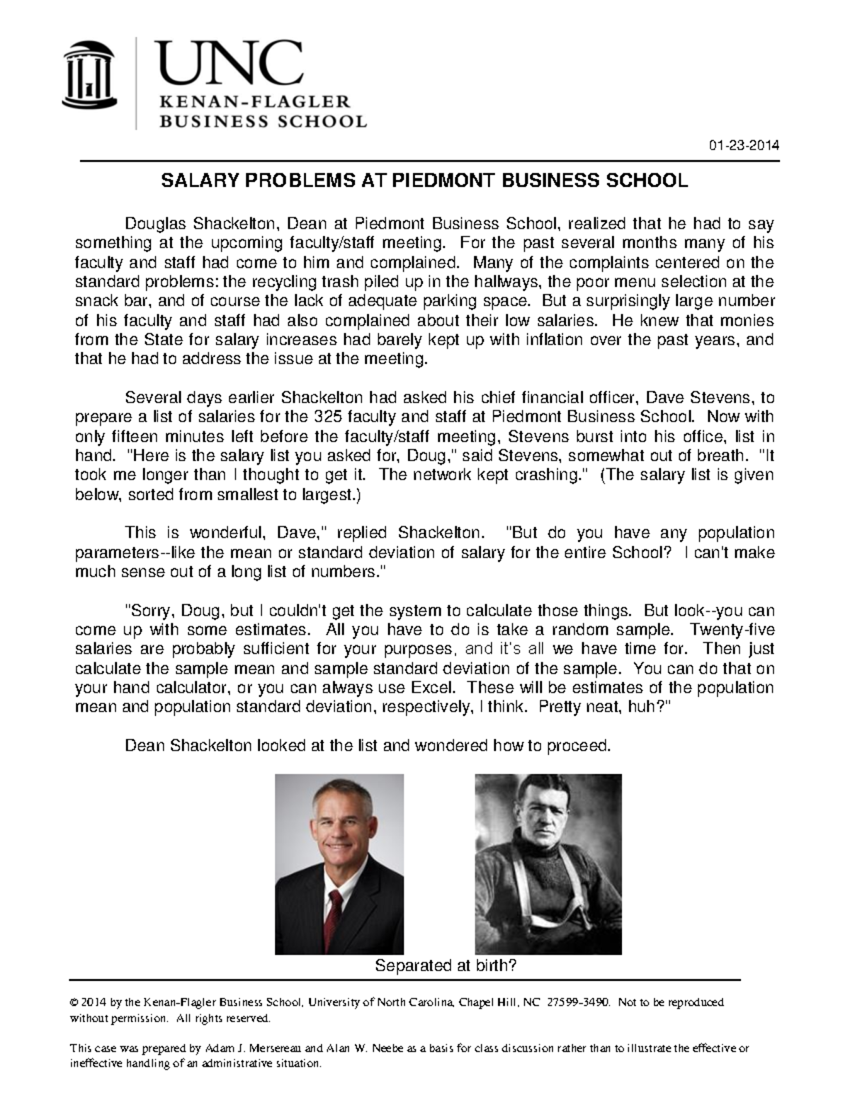 Case Study: Salary Issues at Piedmont Business School - Studocu