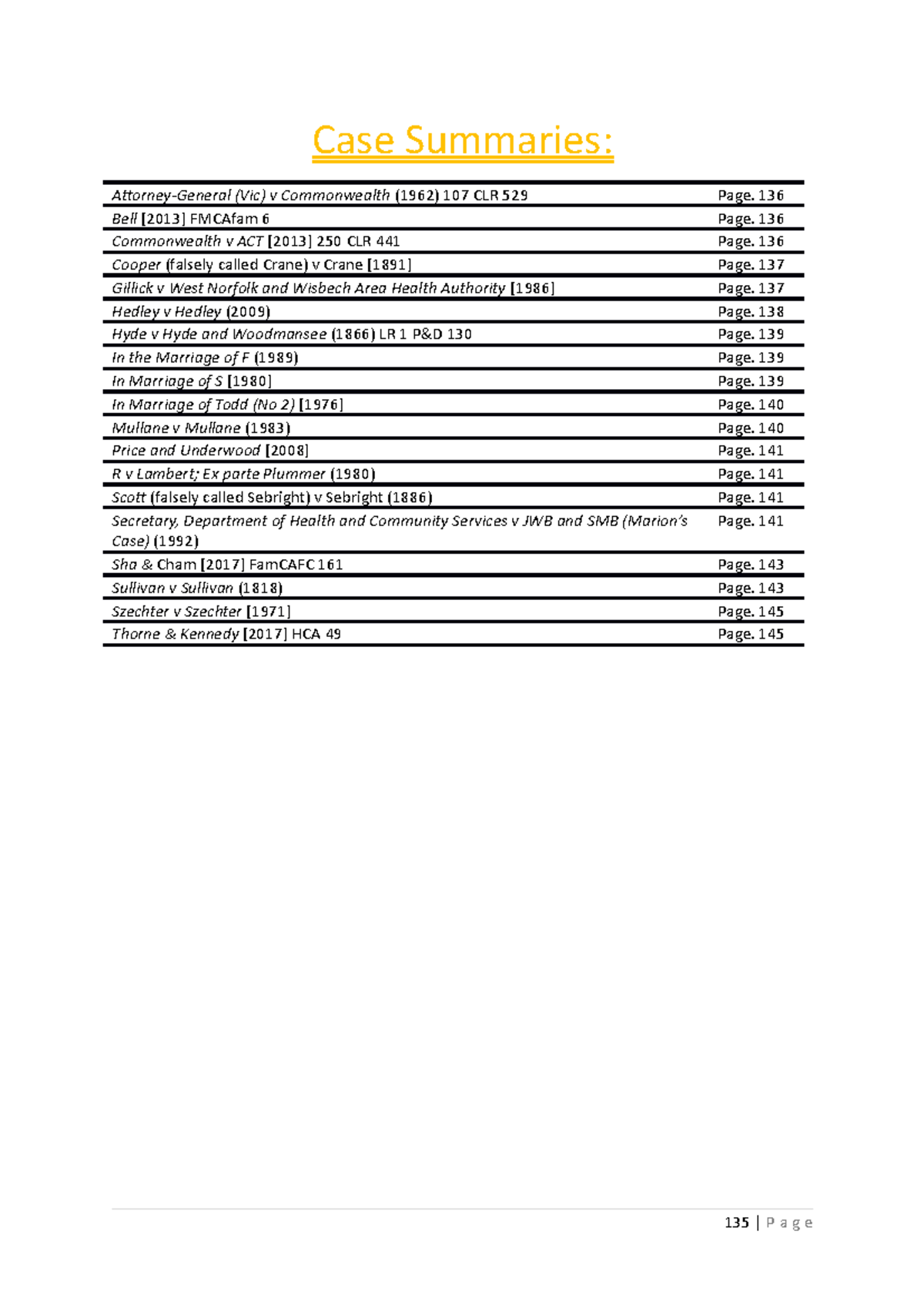 Family Law Case Summaries: An Overview of Key Decisions and Outcomes ...