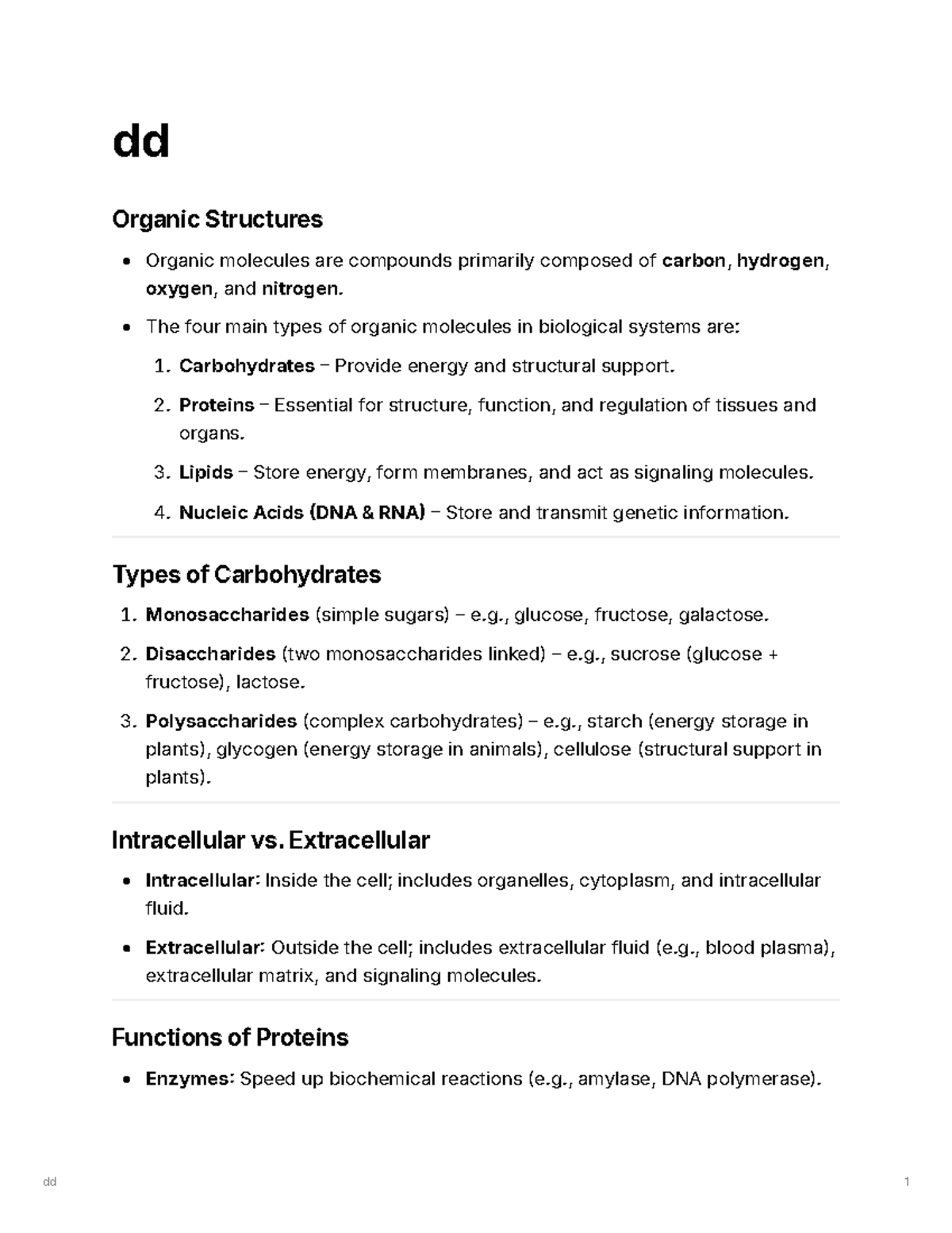 Organic Molecules Overview: Carbs, Proteins, Lipids, Nucleic Acids ...