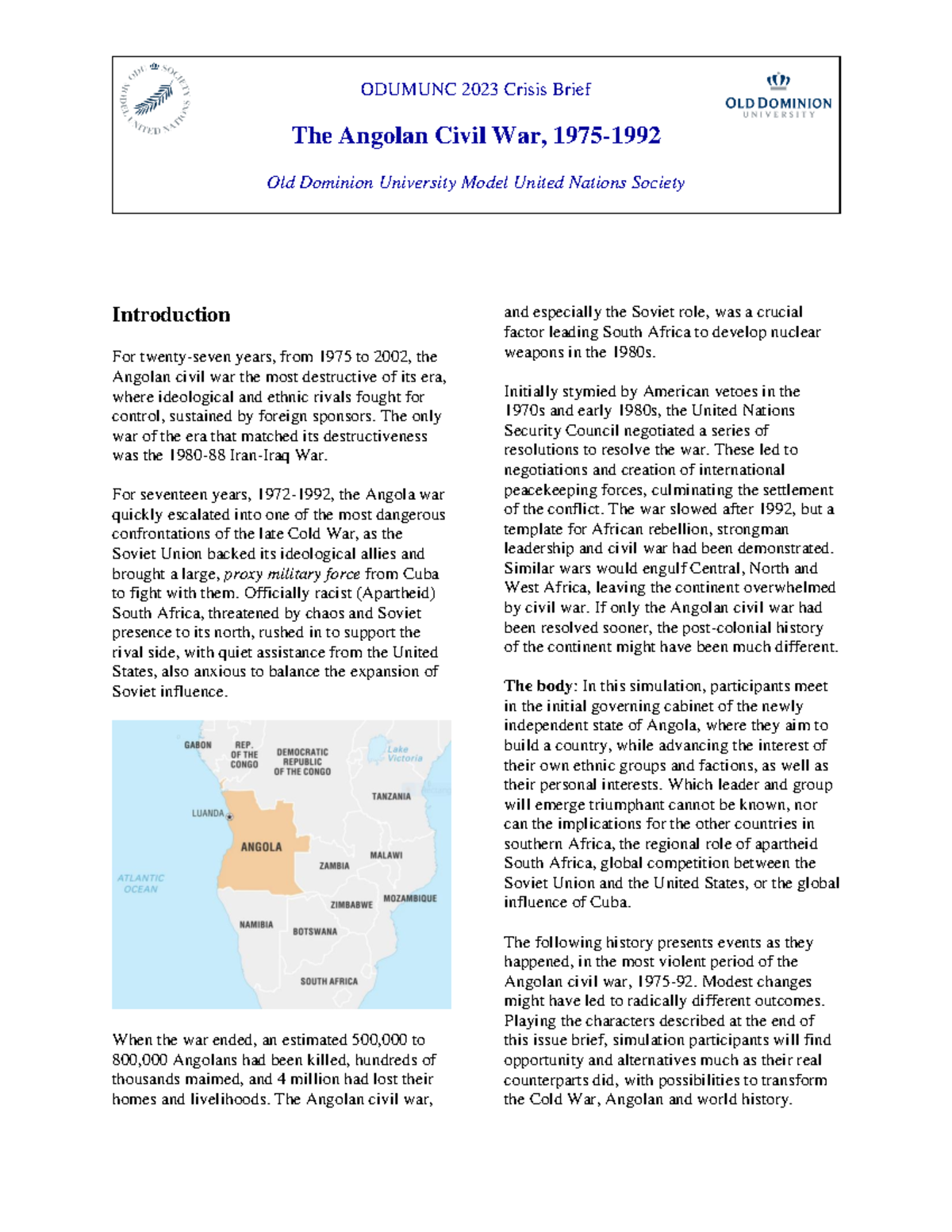 Crisis in Angola: A Comprehensive Essay on the Civil War (Grade 12 ...