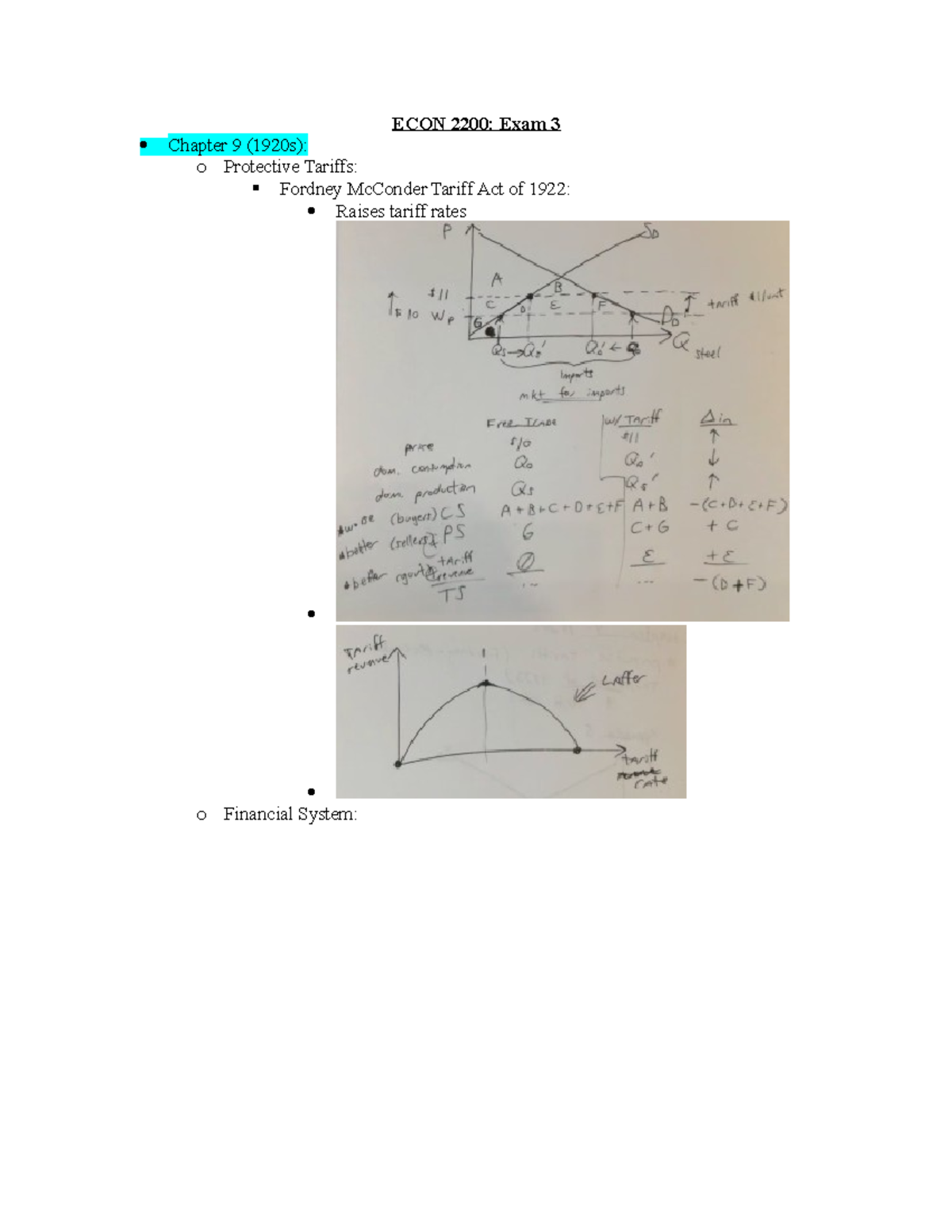 ECON 2200 Exam 3 Study Guide: Key Concepts and Historical Analysis ...
