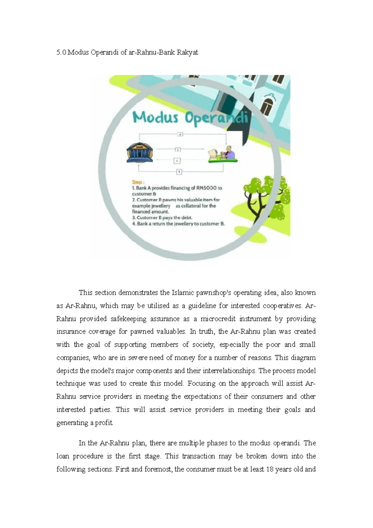 IMU503 - Modus Operandi of Ar-Rahnu at Bank Rakyat Explained - Studocu