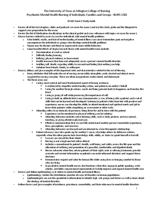 Process Recording Assignment - Psychiatric Mental Health Nursing of ...