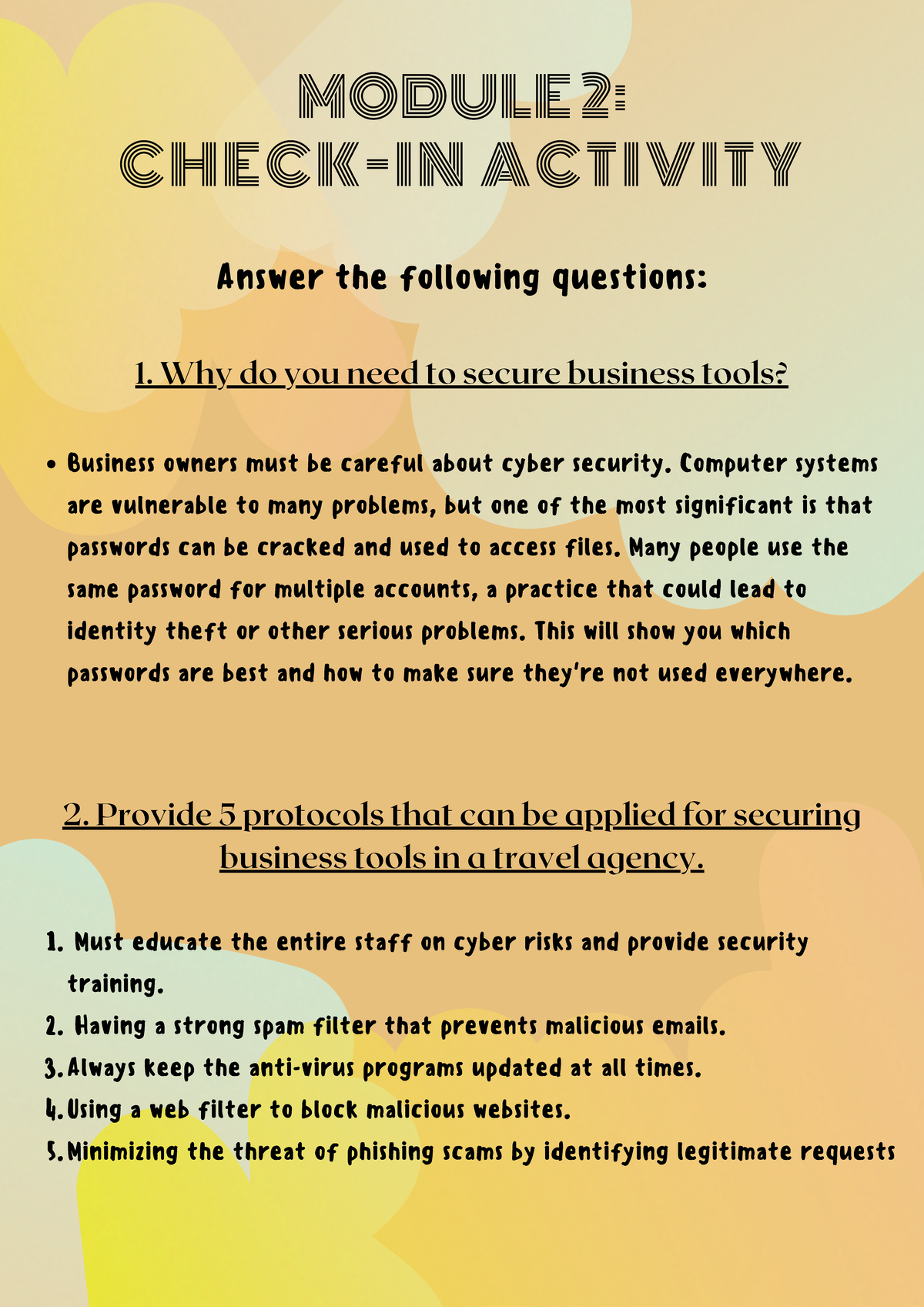 Module 2 Check-in Activity - Generao - MODULE 2: CHECK-IN ACTIVITY ...