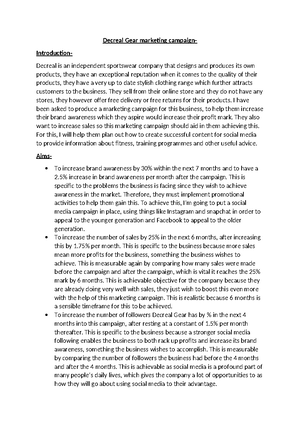 Decreal Gear - coursework - Decreal Gear Introduction: I am going to be ...