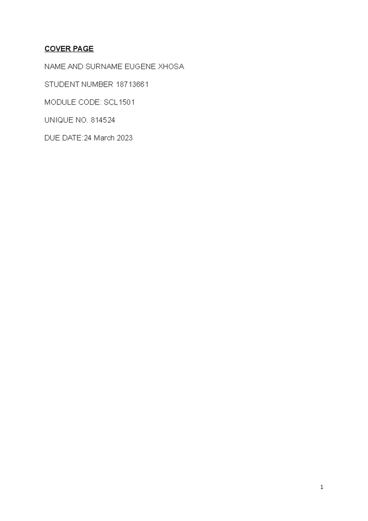 SCL1501 Assignment: Understanding Law, State, and Legal Concepts - Studocu