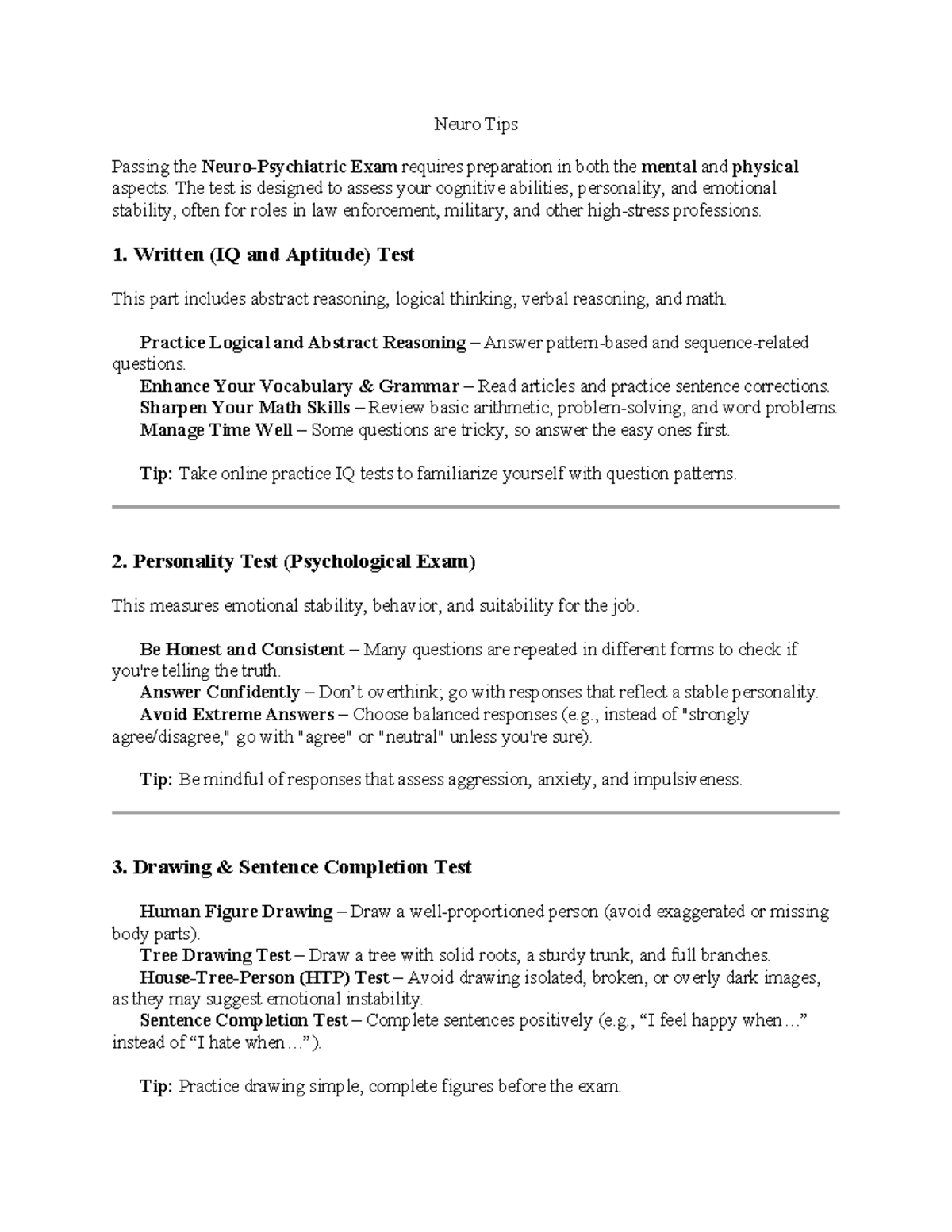 Neuro-Psychiatric Exam Prep Tips: Mastering the Skills Needed - Studocu