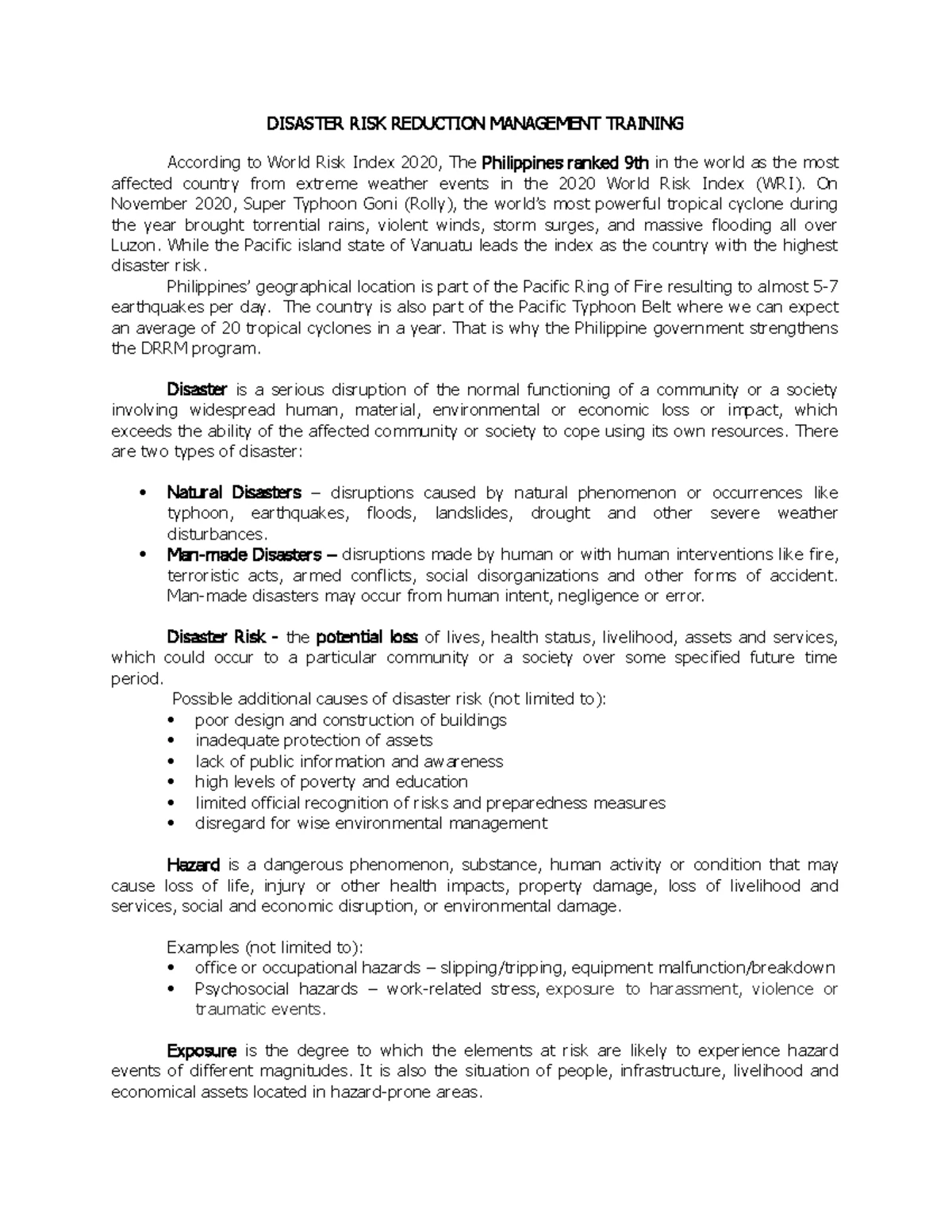 NSTP-CWTS 1: Values Development for Citizenship Training - NSTP 1 ...