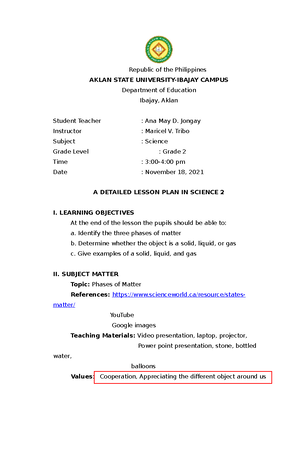 Grade 8 Science Lesson Plan - Lipids - DETAILED LESSON PLAN IN SCIENCE ...