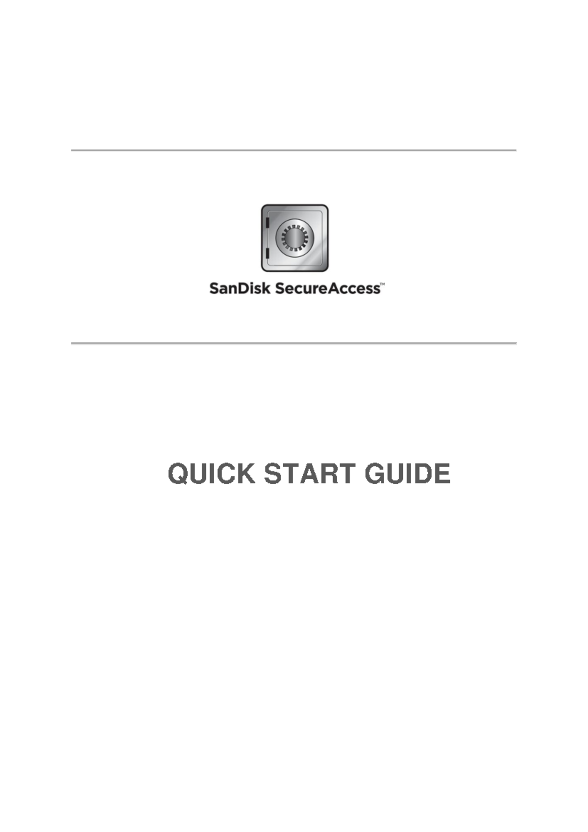 SanDisk Secure Access V2 Quick Start Guide: Protect Your Files - Studocu