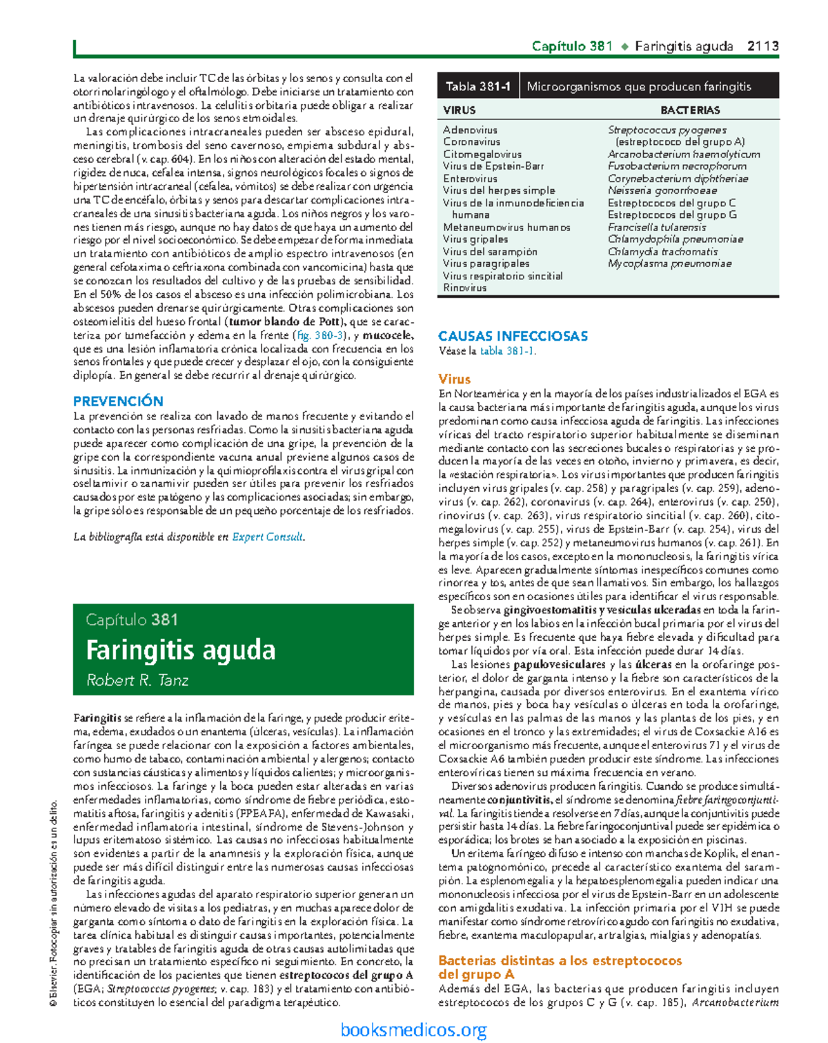 **Capítulo 381: Faringitis Aguda en Pediatría - Tratado Nelson 20ª Ed ...