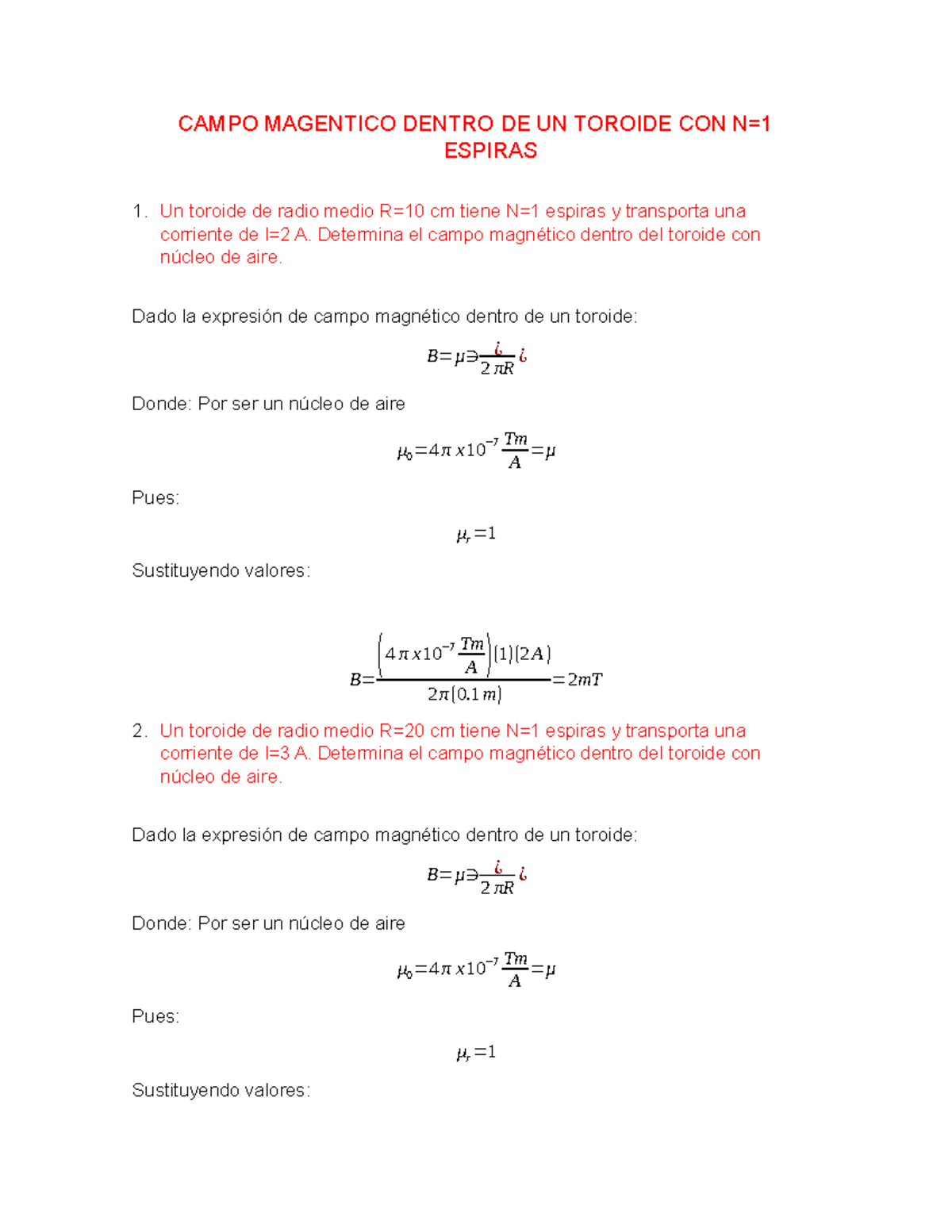 Ejercicios del Primer Parcial de Física Electromagnética (ERIK LEAL) - Studocu