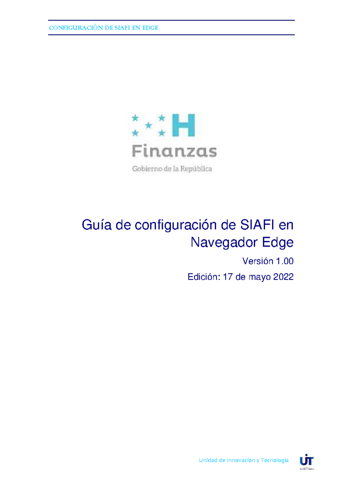 Guía de Configuración de SIAFI en Edge - Versión 1.00 - Studocu