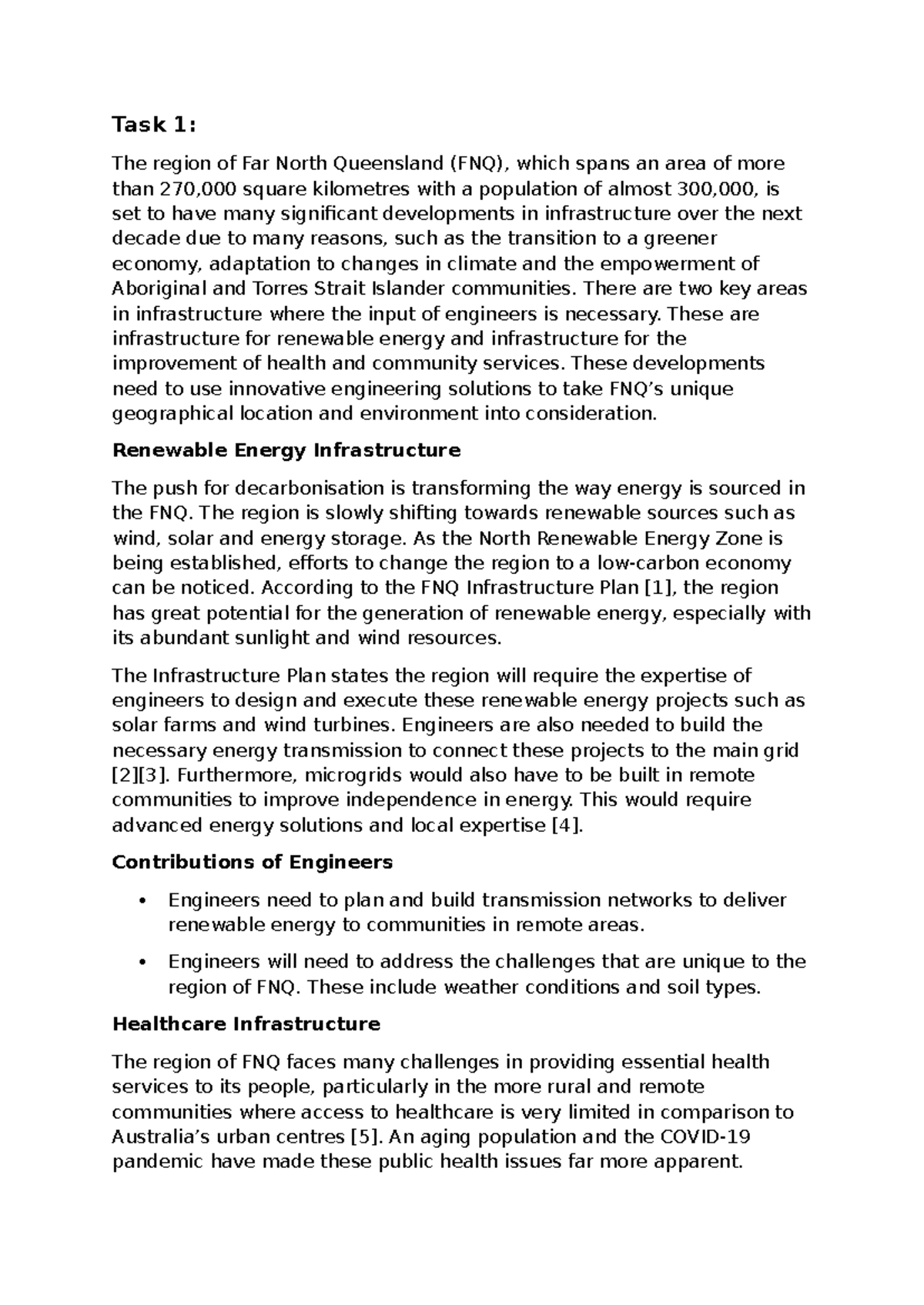 FNQ Infrastructure Development: Engineering Solutions for Health ...