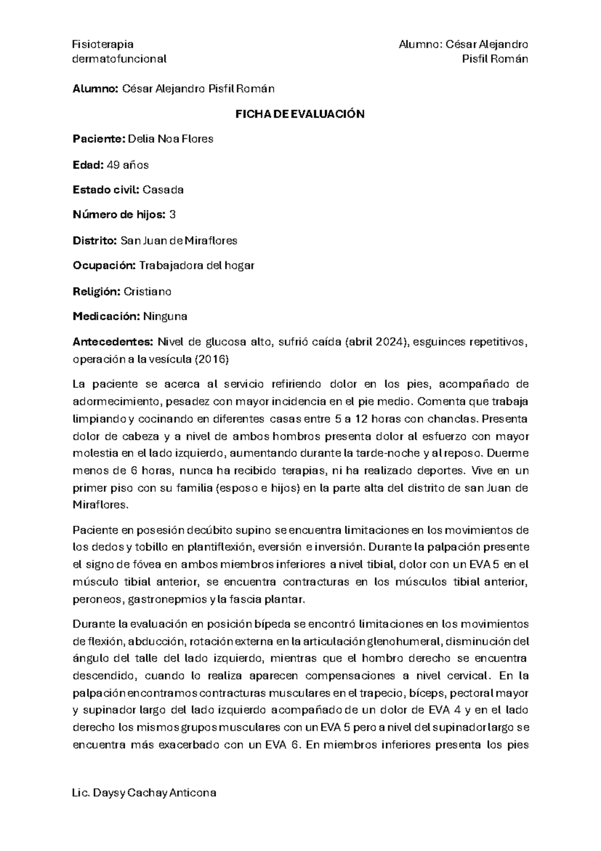 Dermatofuncional-cachay - Fisioterapia dermatofuncional Alumno: César ...