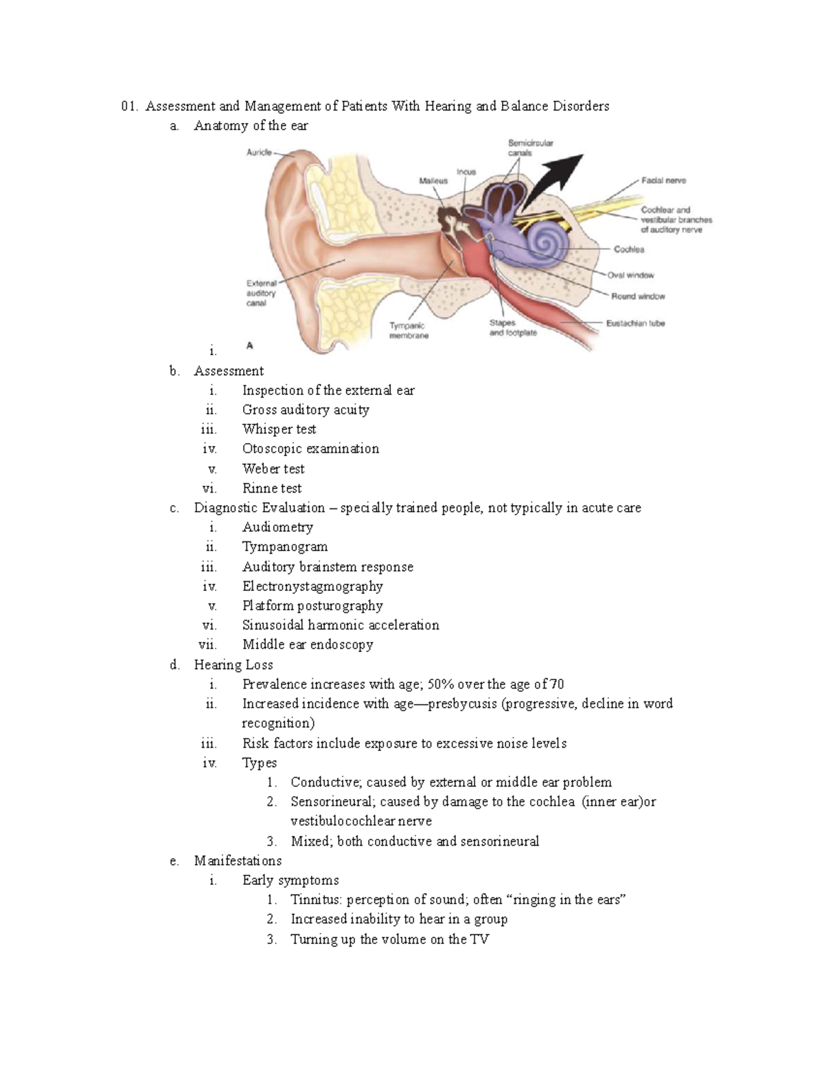 NUR 330 Exam 2: Assessment & Management of Hearing, Vision, and ...