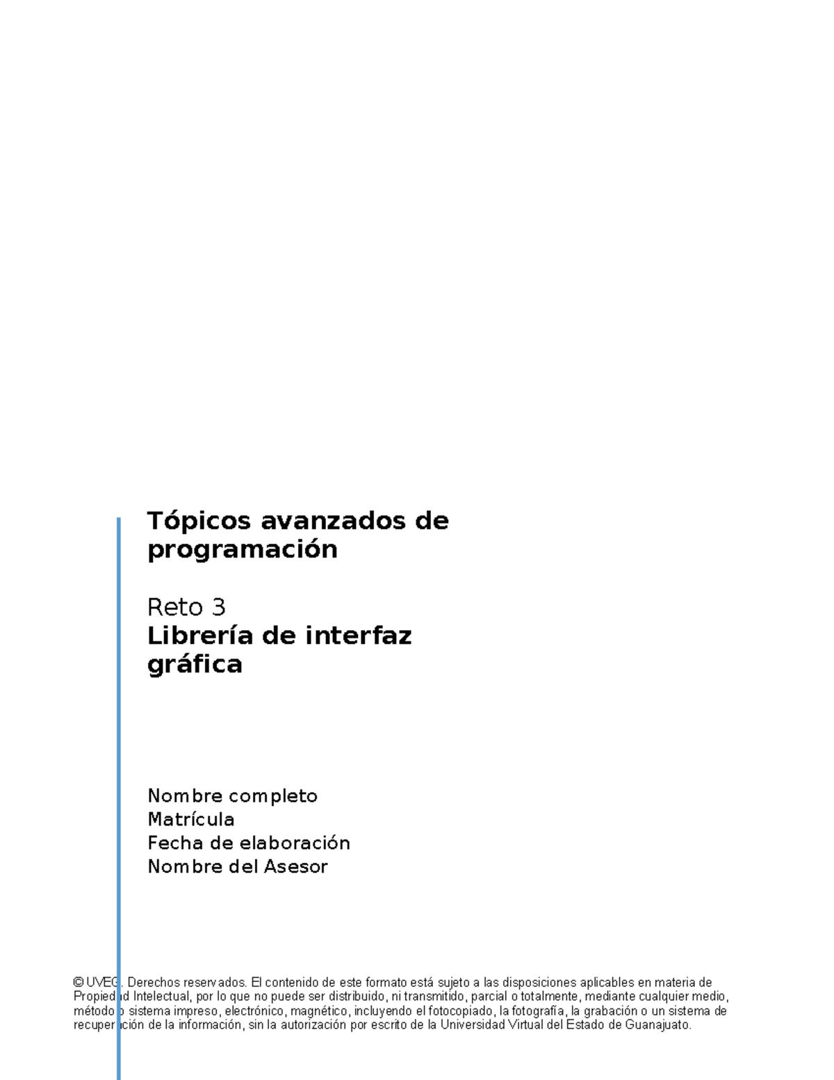 Reto 3: Uso de la Librería de Interfaz Gráfica en Java Swing - Studocu