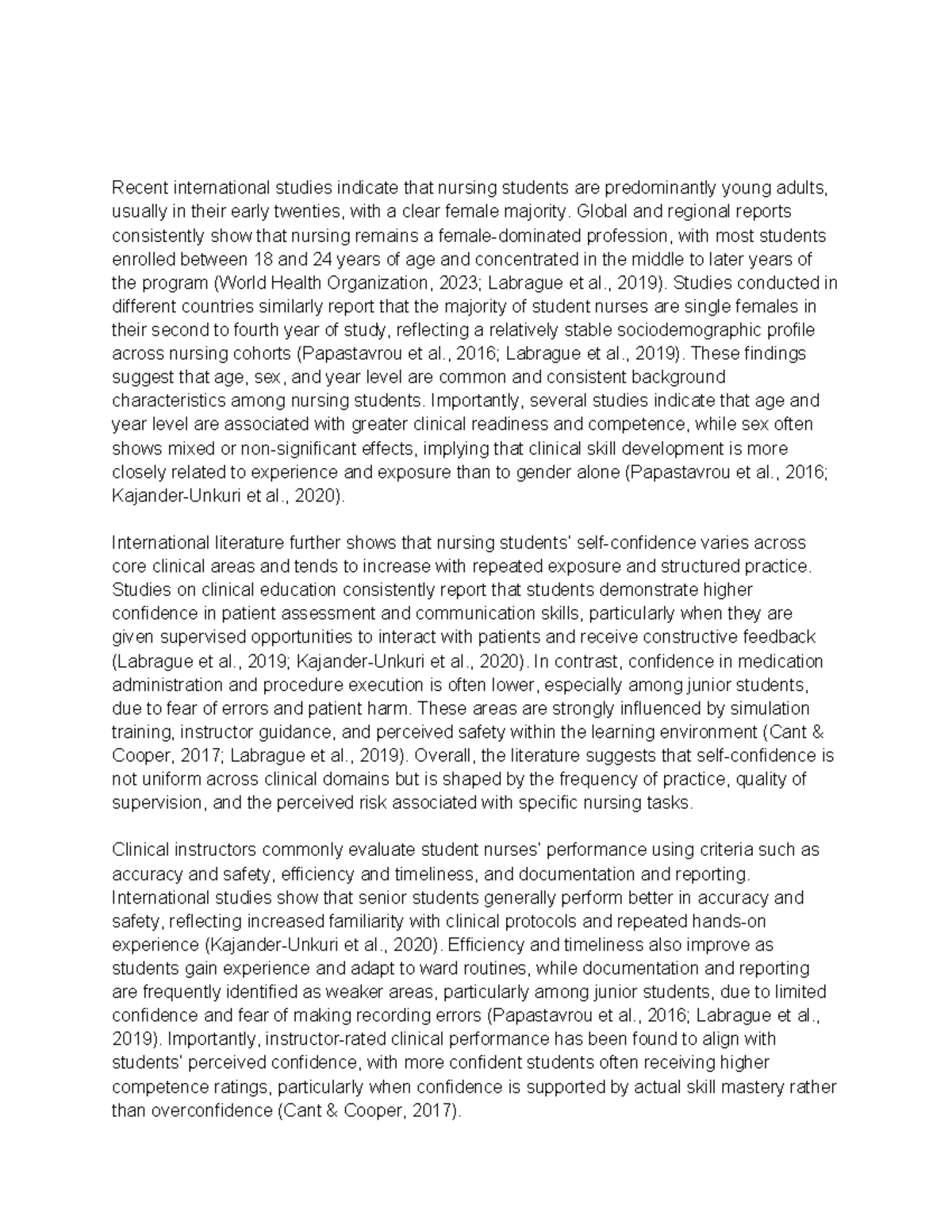 RRL- Foreign- Vinluan: Correlation of Confidence & Clinical Skills in ...