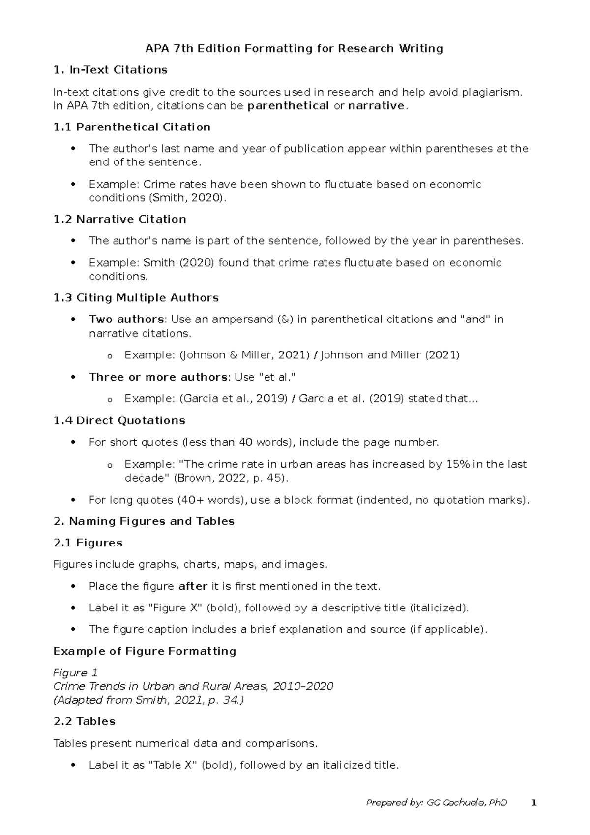 APA 7th Edition Formatting for Research Writing - In-Text Citations In ...