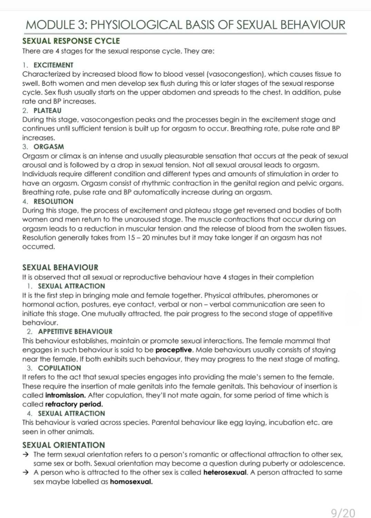 Physiology module ( 3, full notes ) - MODULE 3: PHYSIOLOGICAL BASIS OF ...