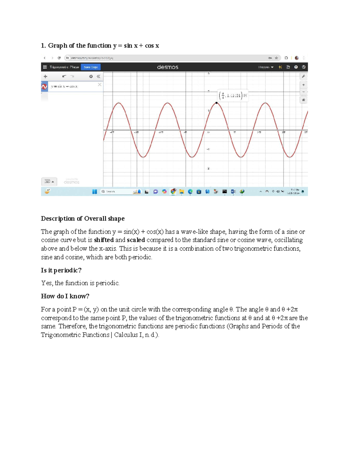 Discussion Forum Unit 1: Analyzing the Periodicity of y = sin(x)cos(x ...