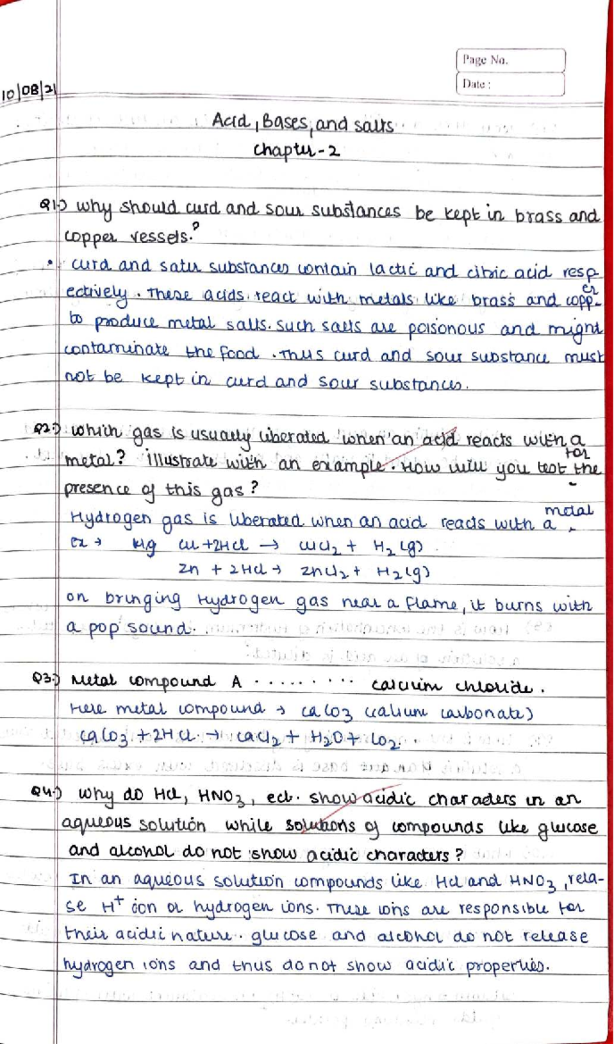 Chemistry 101: Comprehensive Notes on Acids, Bases, and Solutions - Studocu
