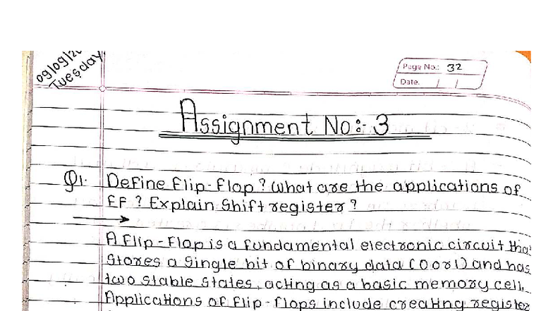DELD 3: Understanding Flip-Flops and Sequential Circuits - Studocu