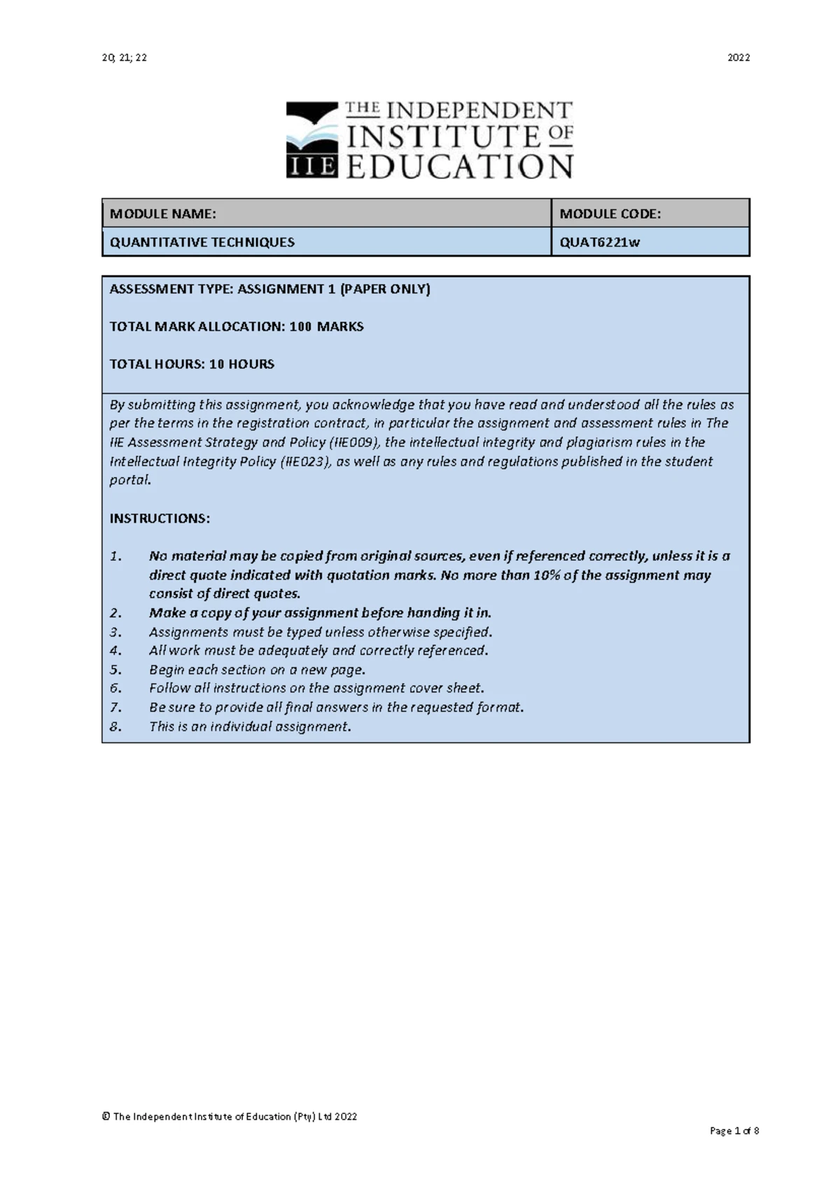 BMNG5121/Business Management 1A Summarised Notes For exam Revision ...