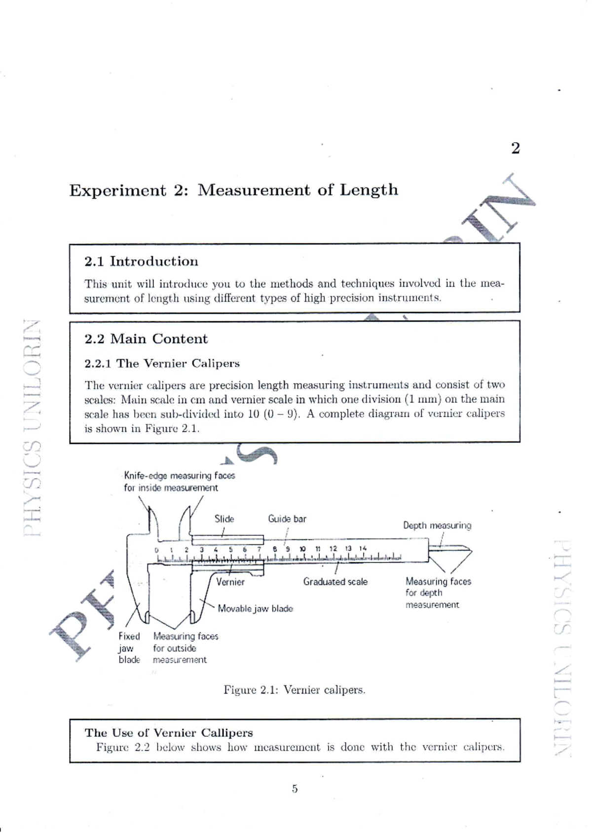 PHY 107 Practical Manual: Measurement Techniques in Physics - Studocu