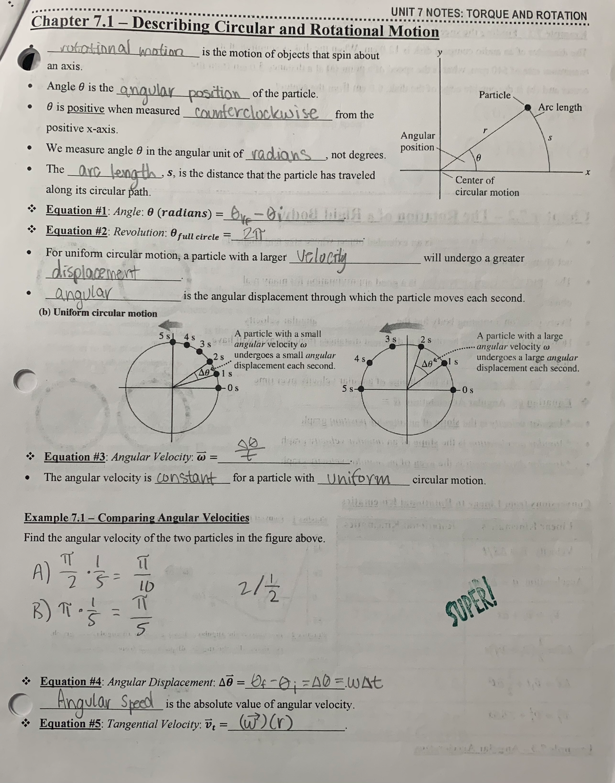 Chapter 7 - Torque and Rotation Notes for Unit 7 in Physics - Studocu