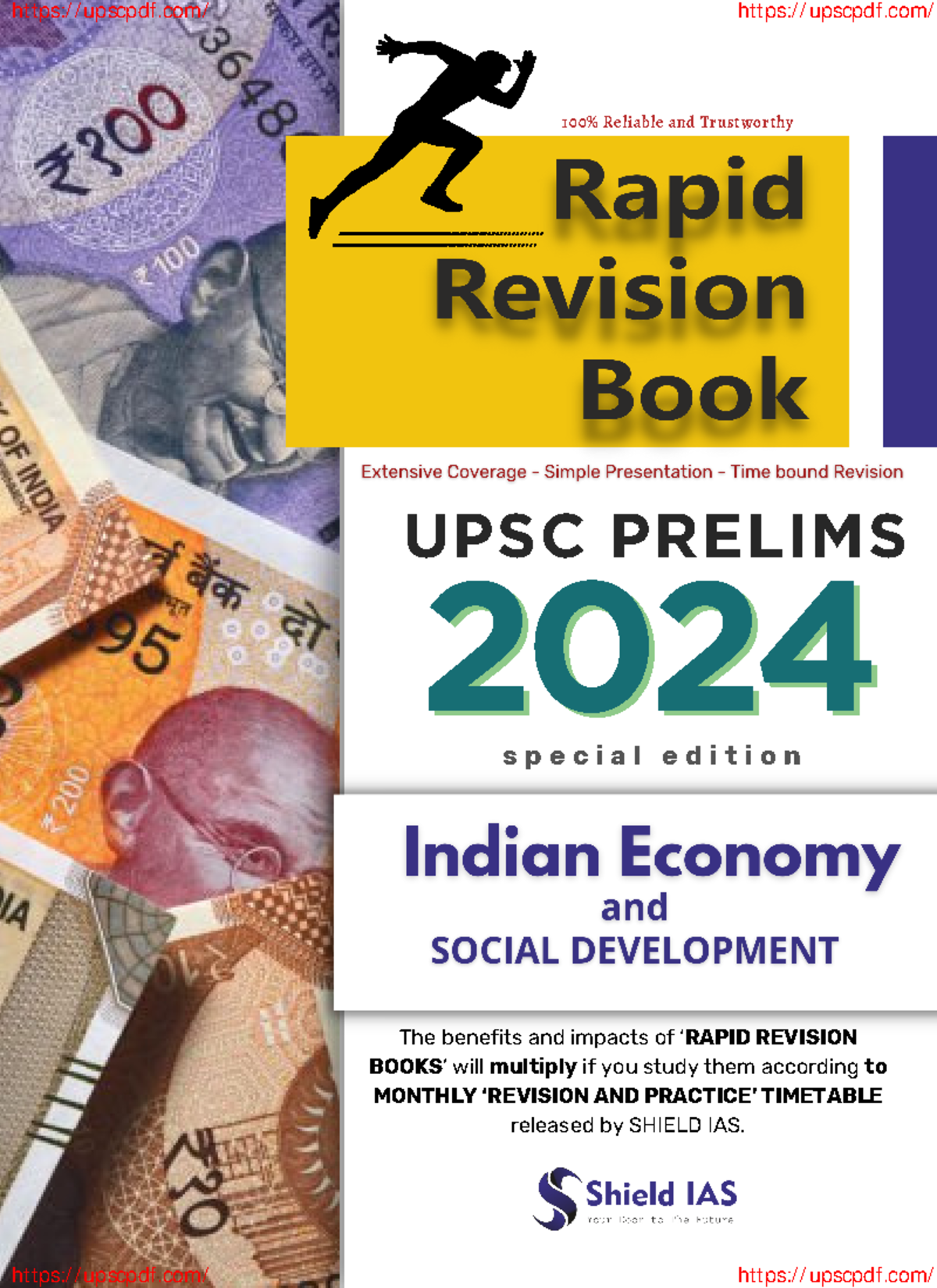 UPSC Prelims 2024: Rapid Revision Book on Indian Economy & Social Dev ...
