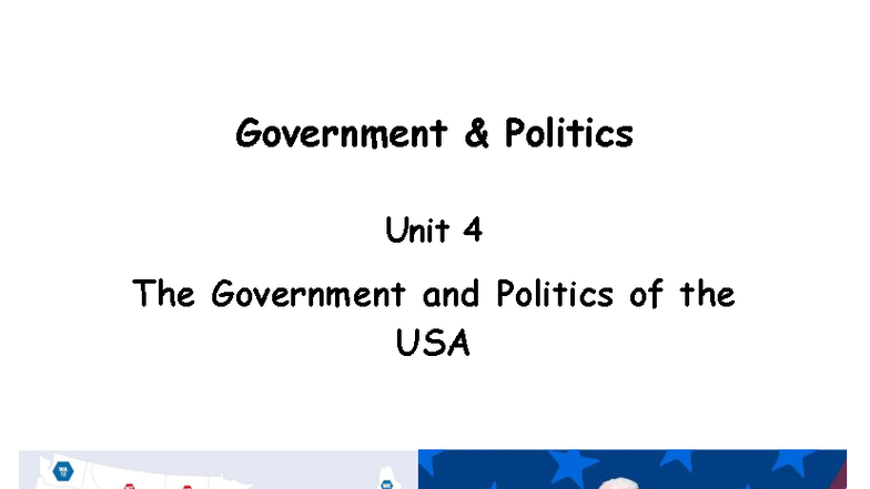 Government Politics Unit 4: The USA's Constitution and Federalism ...