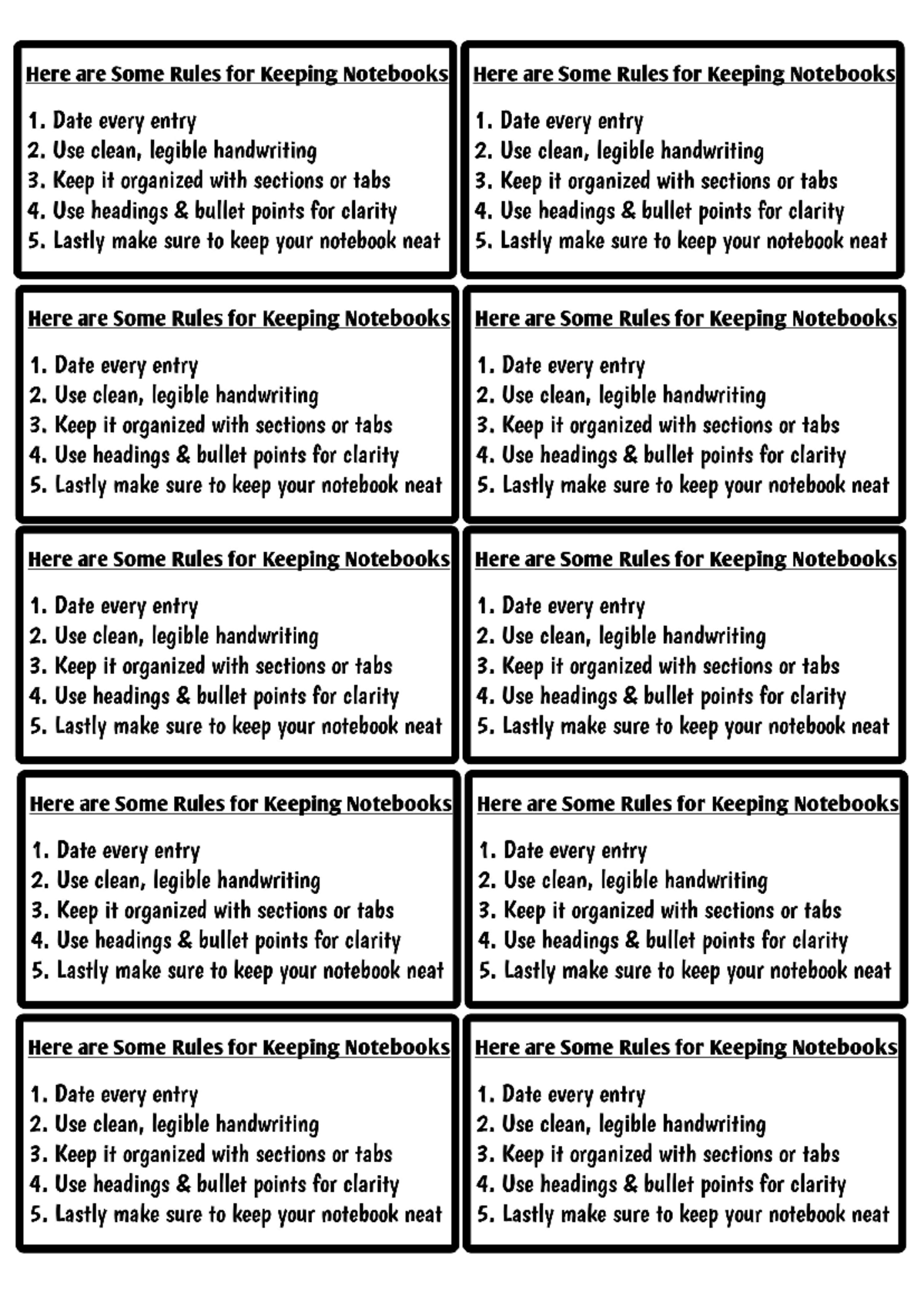 Copy Rules & Guidelines for Effective Writing - Studocu