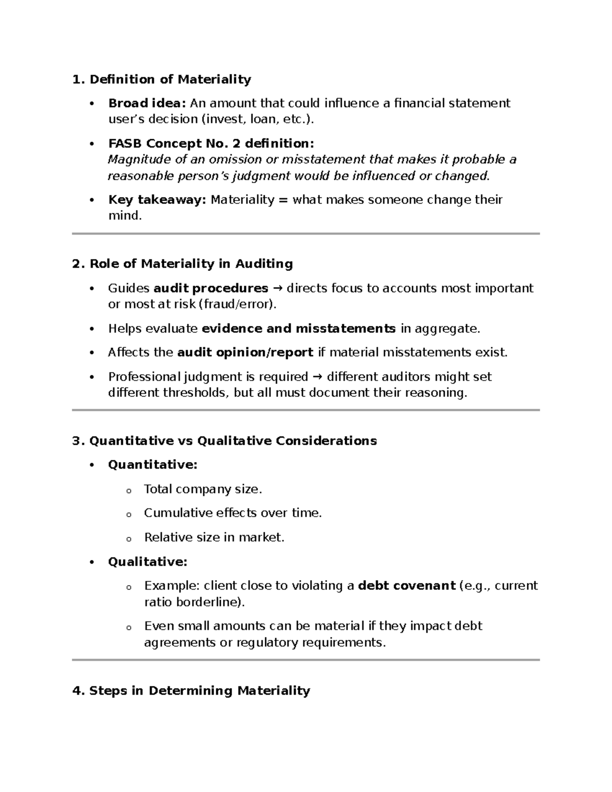 Understanding Materiality in Auditing (ACCT 101): Definitions ...