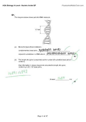 OCR A level Biology – Answers to Student Book 2 questions - MODULE 5 ...