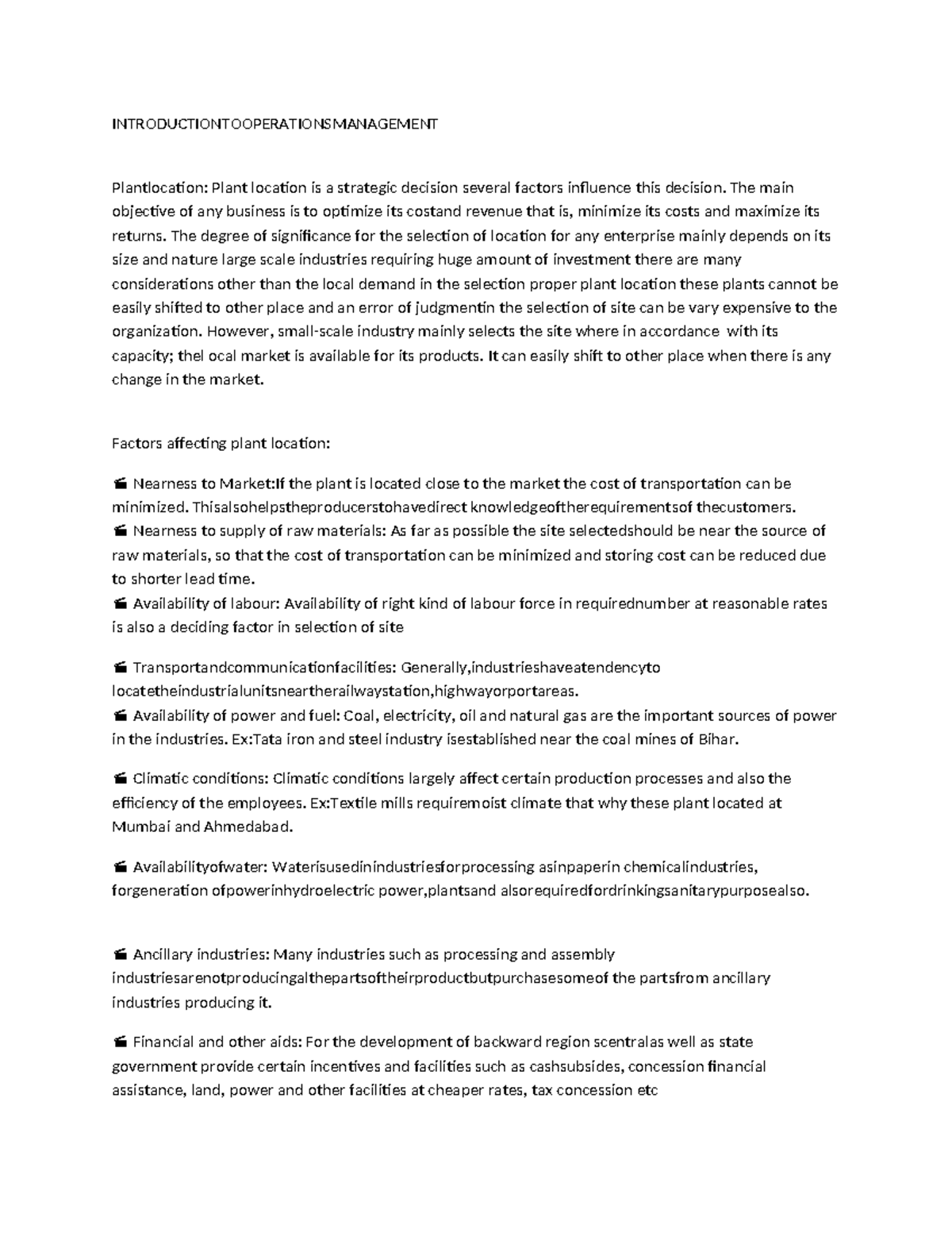 MAN SCI Midterm Module: Key Concepts in Operations Management - Studocu