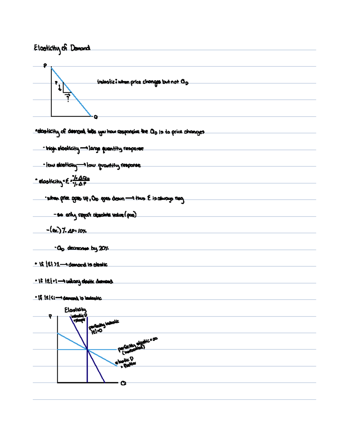 Elasticity of Demand: Key Concepts & Determinants (ECO 119) - Studocu