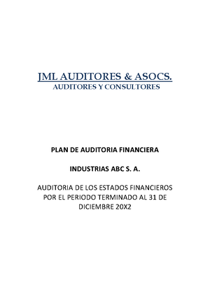 Sesión 5: Caso Práctico de Auditoría de Inventarios - Contabilidad 2022 I - Studocu
